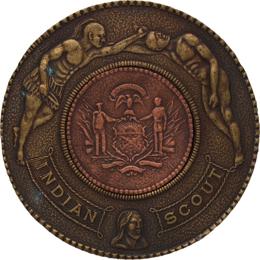 New Indian Scout War Native American Chief Western 1970s Nos Vintage ...