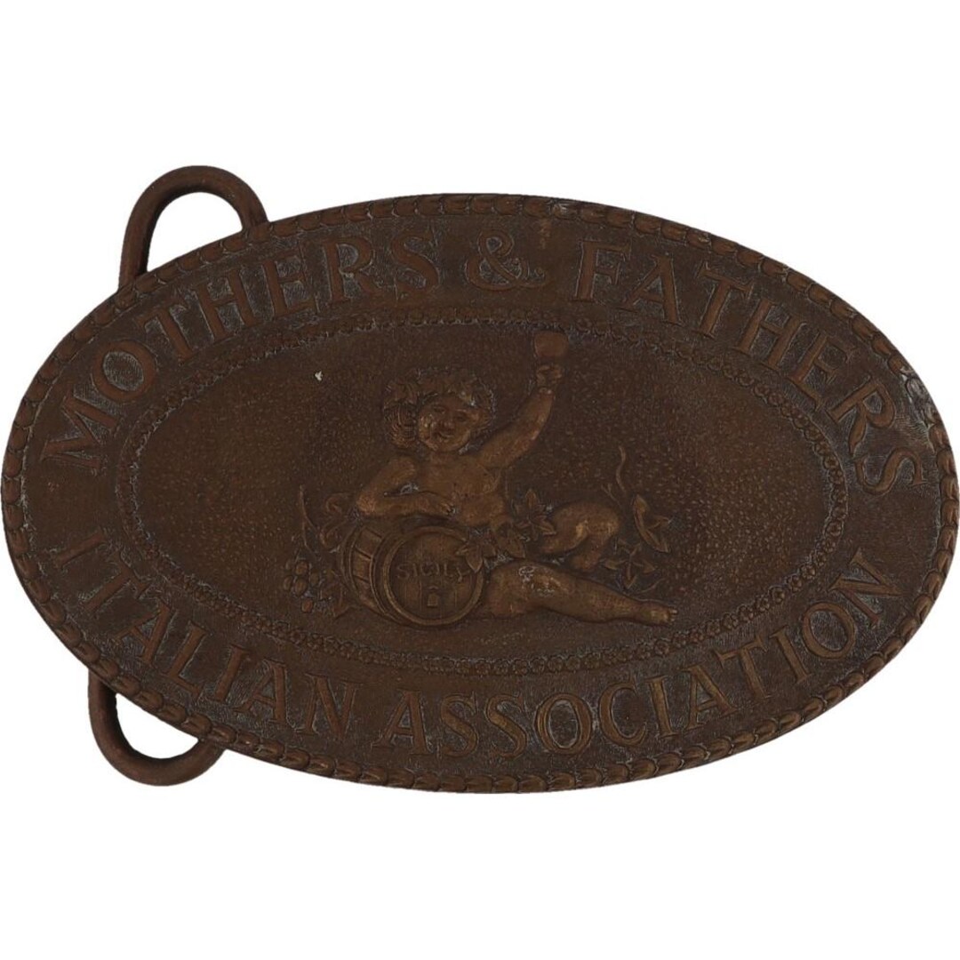 Brass Mafia Italian Association Sicily Sicilian Italy 1970s Vintage ...