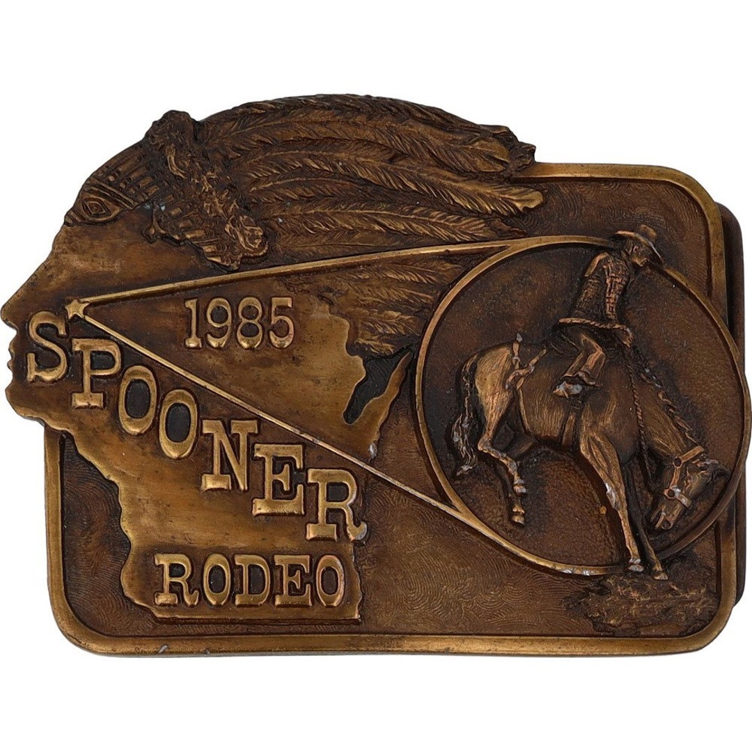 New Spooner Rodeo Prca Wisconsin Bronc Bronco Bucking Horse Nos Vintage ...