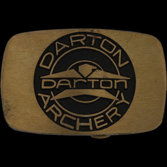 New Brass Darton Archery Bow Arrow Crest Marksmanship… - Gem