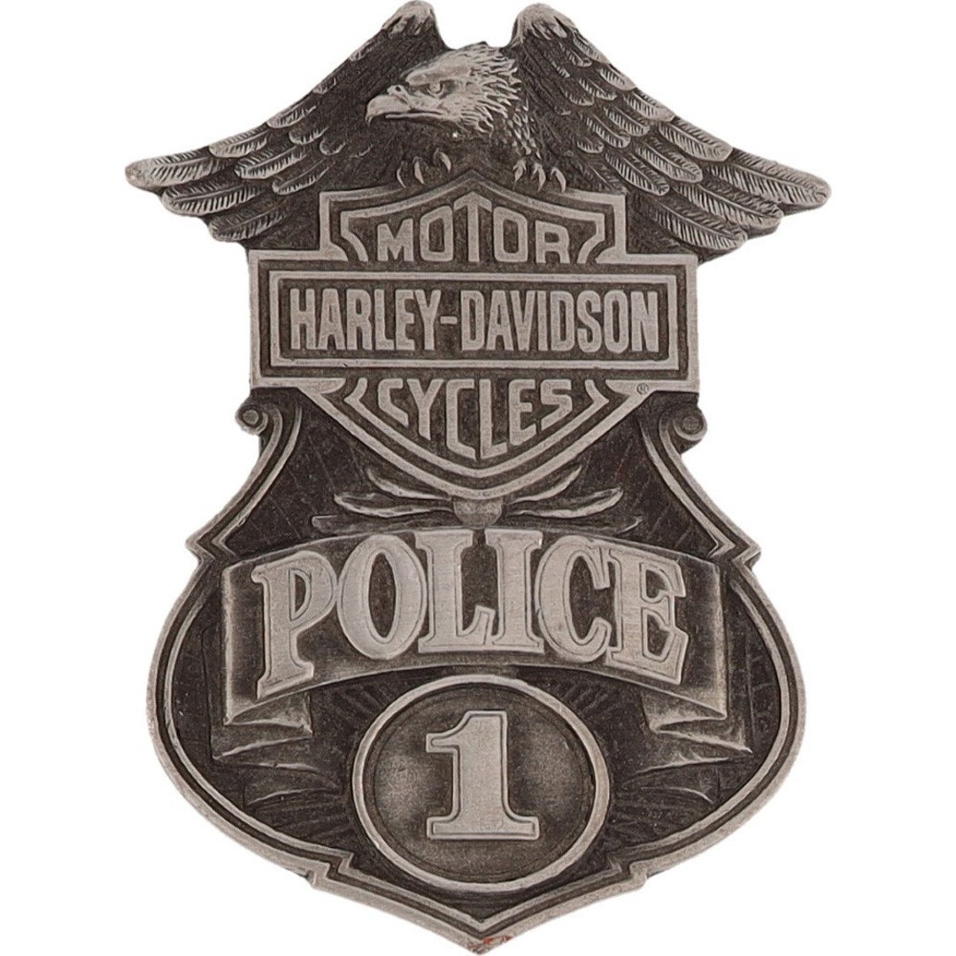 New Harley Davidson Motorcycle Police #1 Biker Patrol Hog Nos Vintage ...