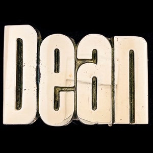 Dean Name Retro Old School Hippie Western Solid Brass 1970s NOS ...