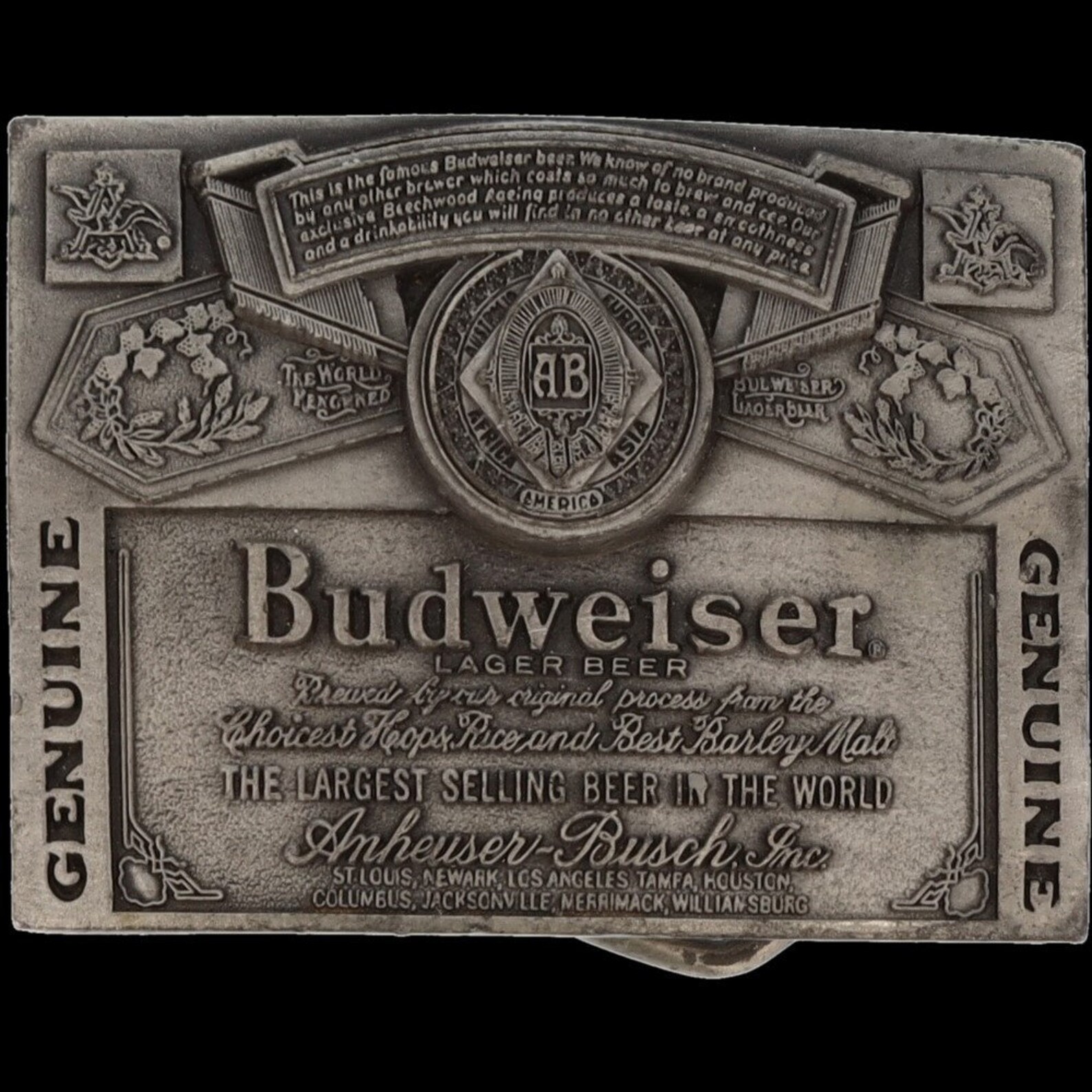 Budweiser Beer Bud Light Western Cowgirl Cowboy Biker 1970s NOS Vintage ...