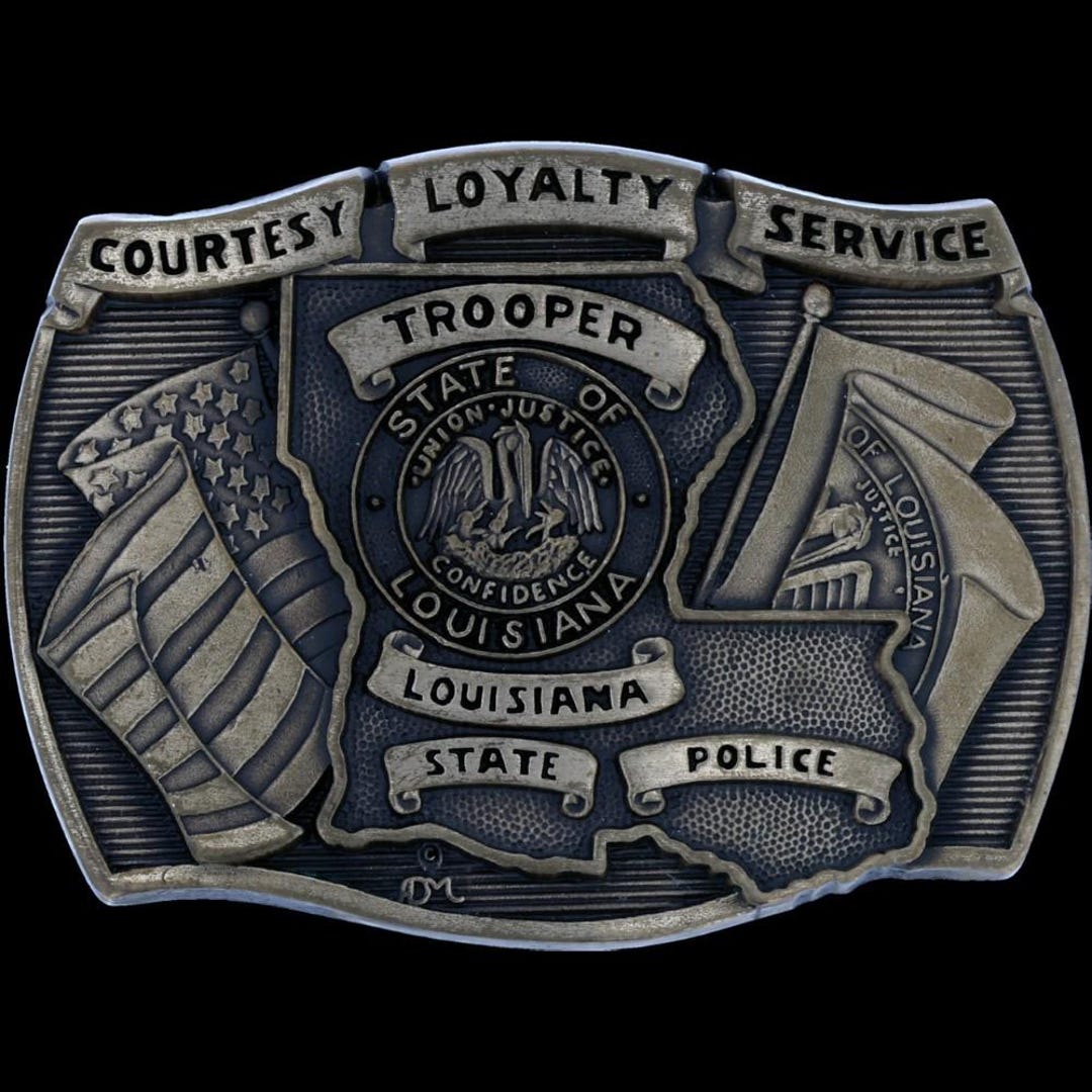 Brass Louisiana State Police Trooper Courtesy Loyalty Service Law ...