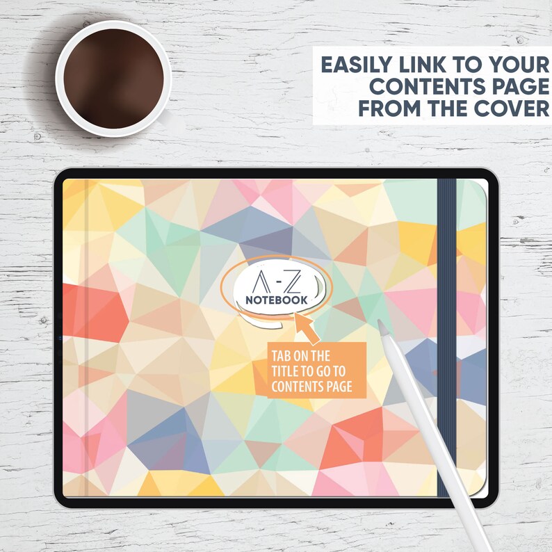 A-Z Notebook With 26-alphabetical-index 20 Noting and Note Layouts ...