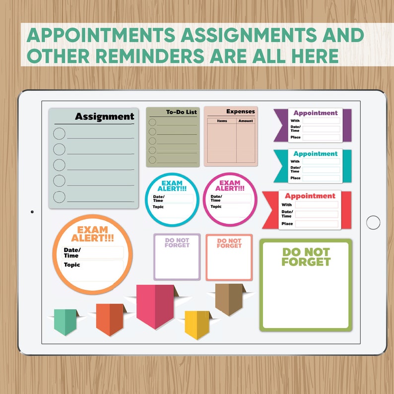 38 DIGITAL Stickers for Student Be More Effective in Lecture - Etsy