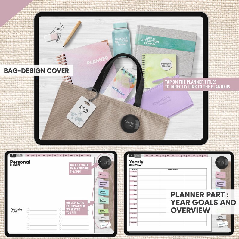 The All-in-1 DIGITAL Planner Undated Financial Health - Etsy