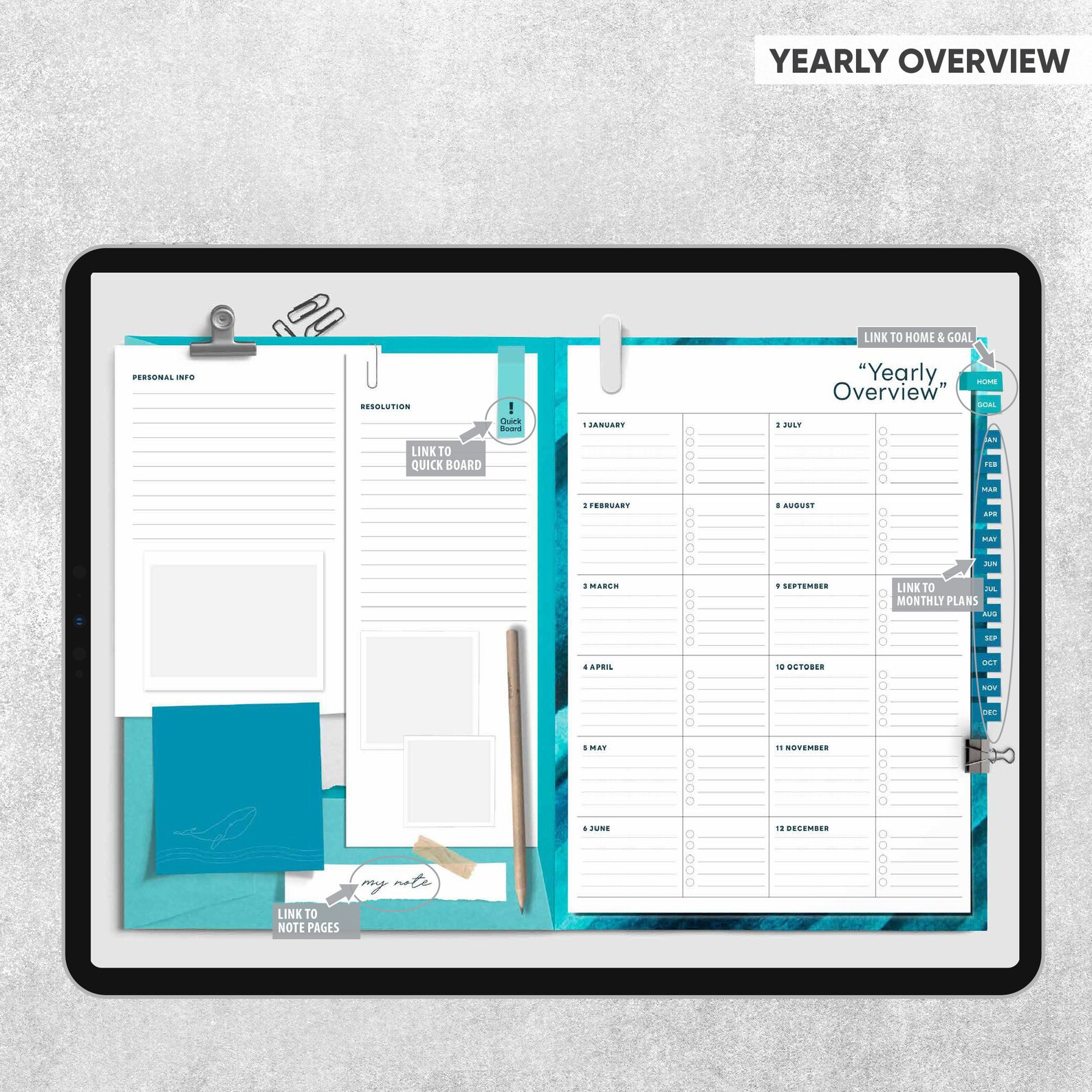 2024 Folder Planner Folder-style Planner With Monthly, Weekly and Daily ...