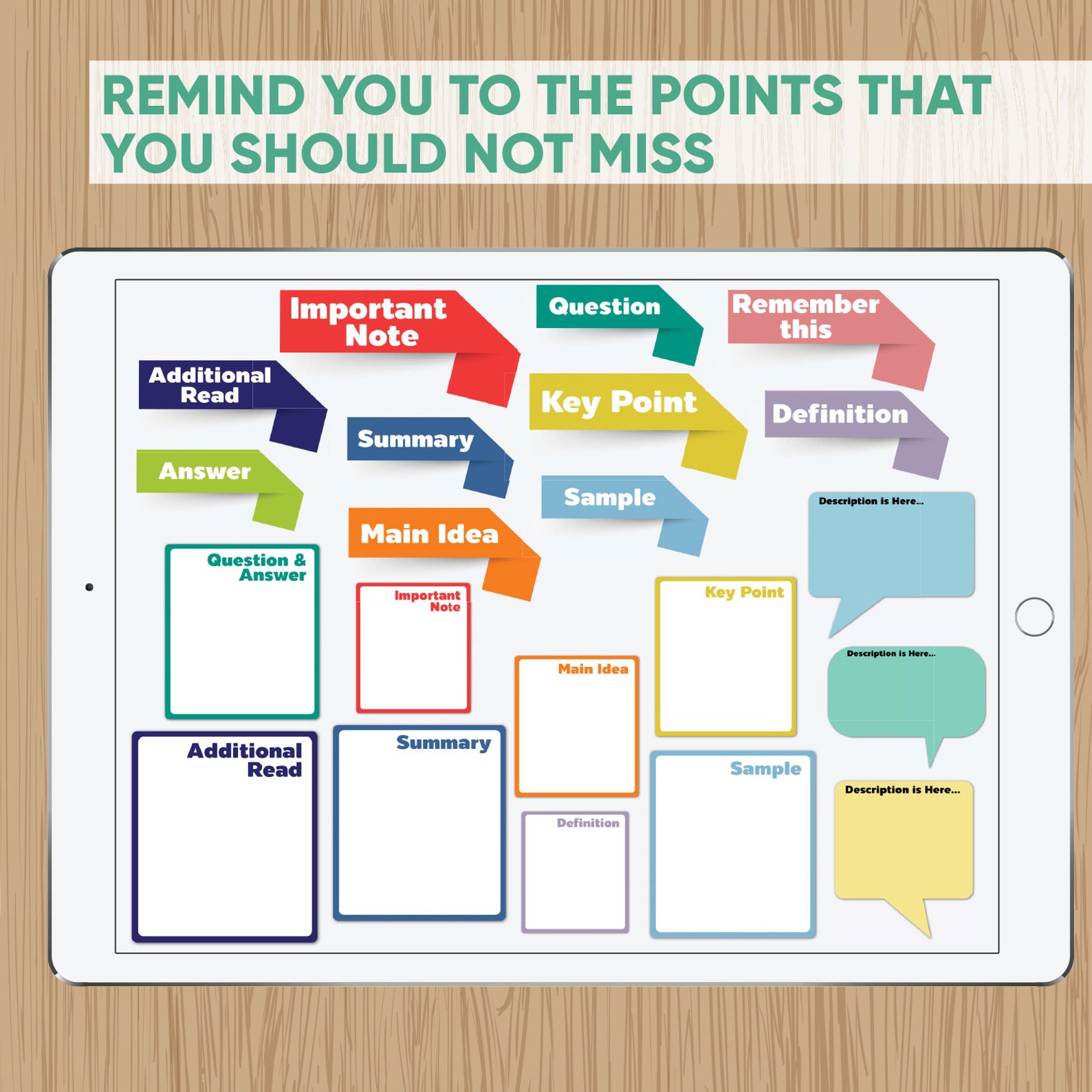 38 DIGITAL Stickers for Student Be More Effective in Lecture - Etsy