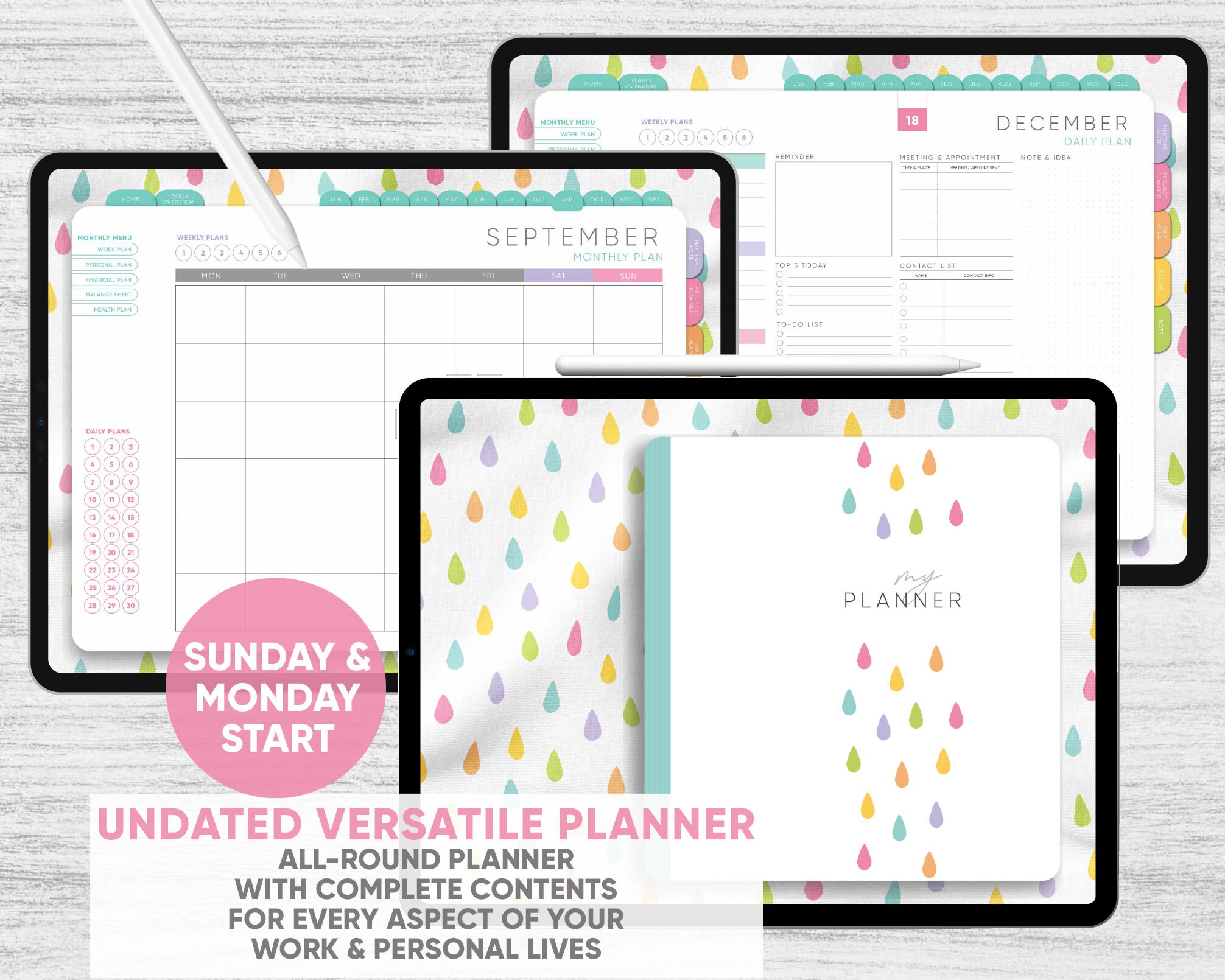 The Versatile Planner Undated All-round Planner for Your | Etsy