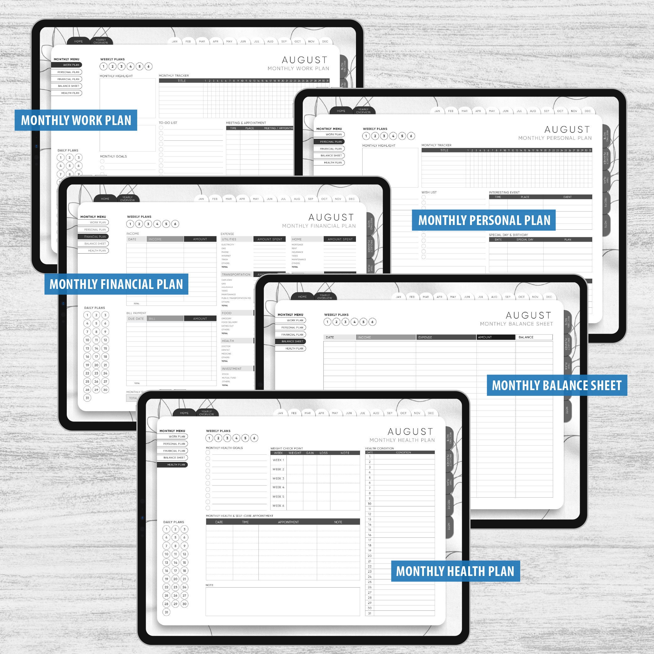 The Versatile Planner Undated All-Round Planner for your | Etsy