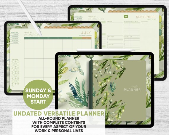 The Versatile Planner Undated All-round Planner for Your | Etsy