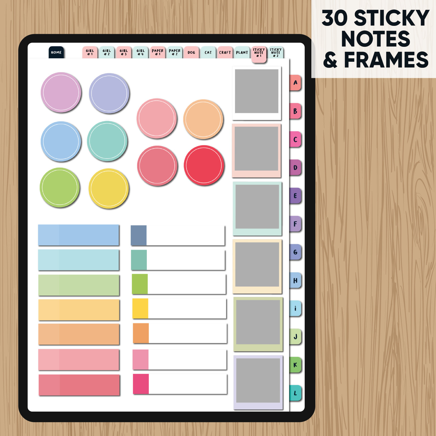 The DIGITAL Portrait Sticker Big Book brown Girl Edition | Etsy