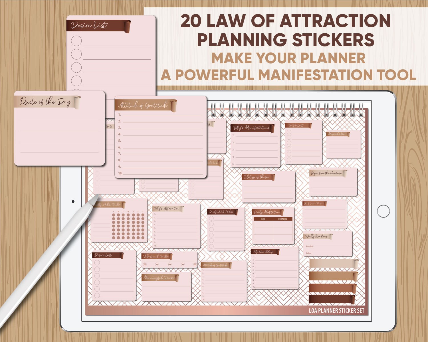 20 DIGITAL LOA Planning Stickers for Any Digital Planner | Etsy