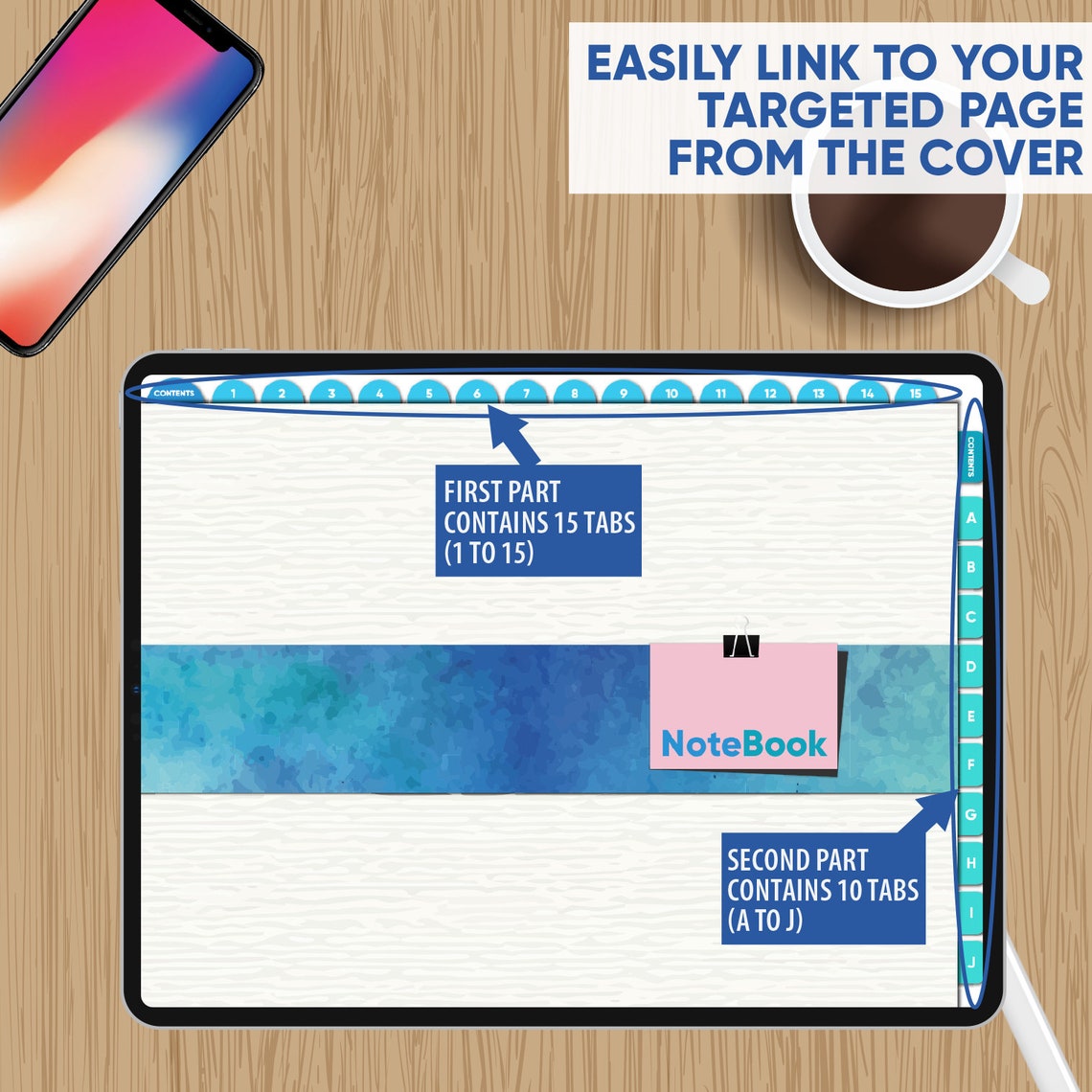 DIGITAL 25-index Notebooks in Landscape 20 Noting Stickers - Etsy