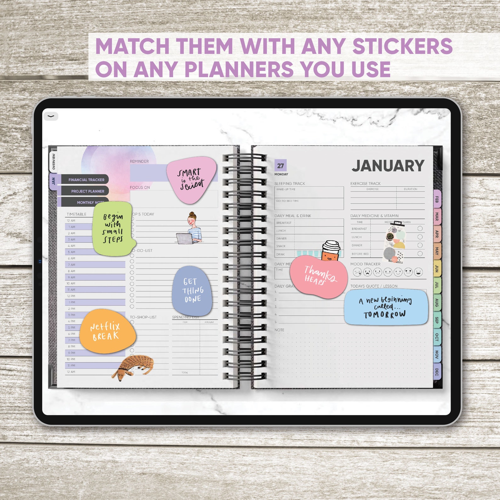 44 DIGITAL Pebble Stickers With Powerful and Motivational Words for ...