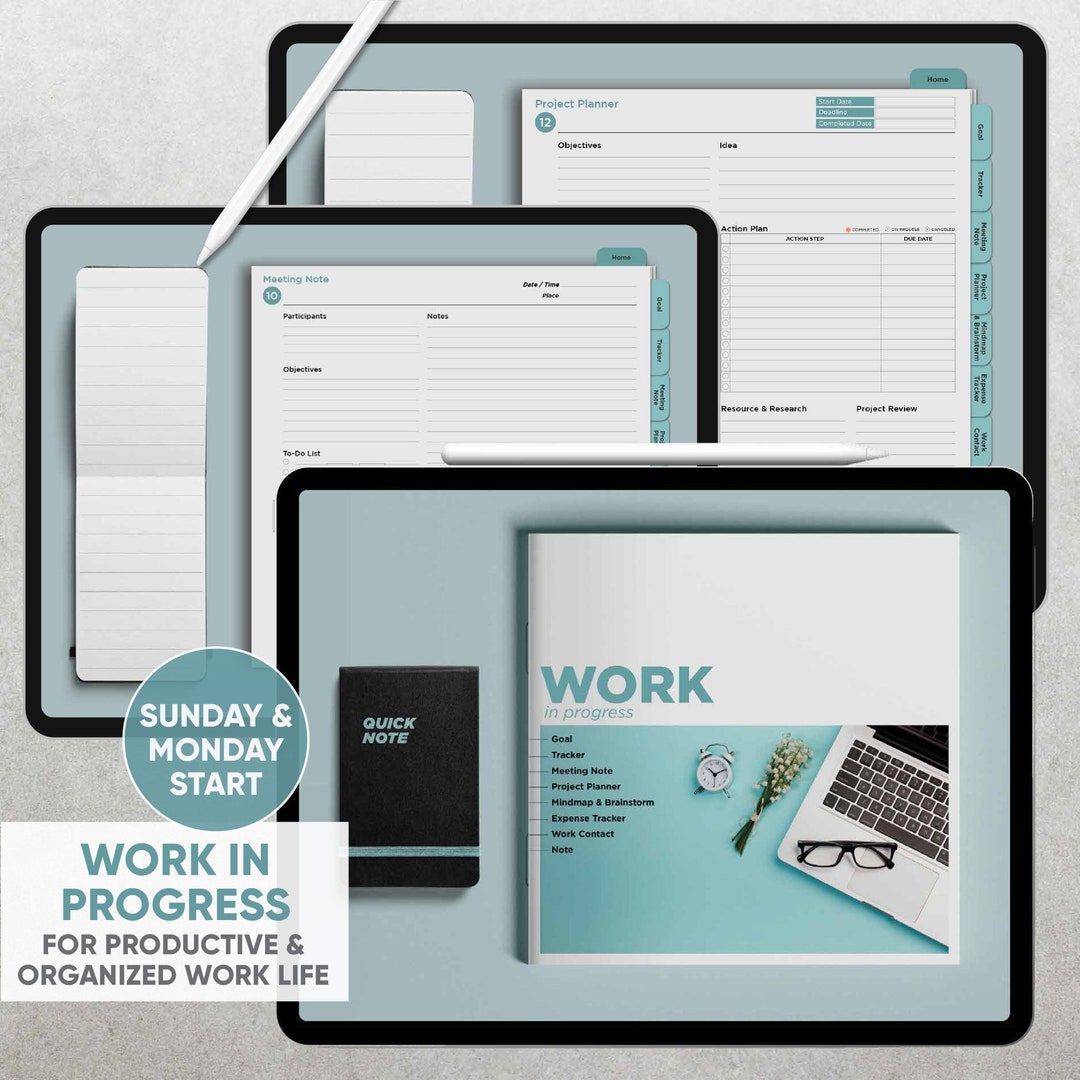 Work in Progress - Your All-in-one Command Center for a Productive and Organized Workday for ...