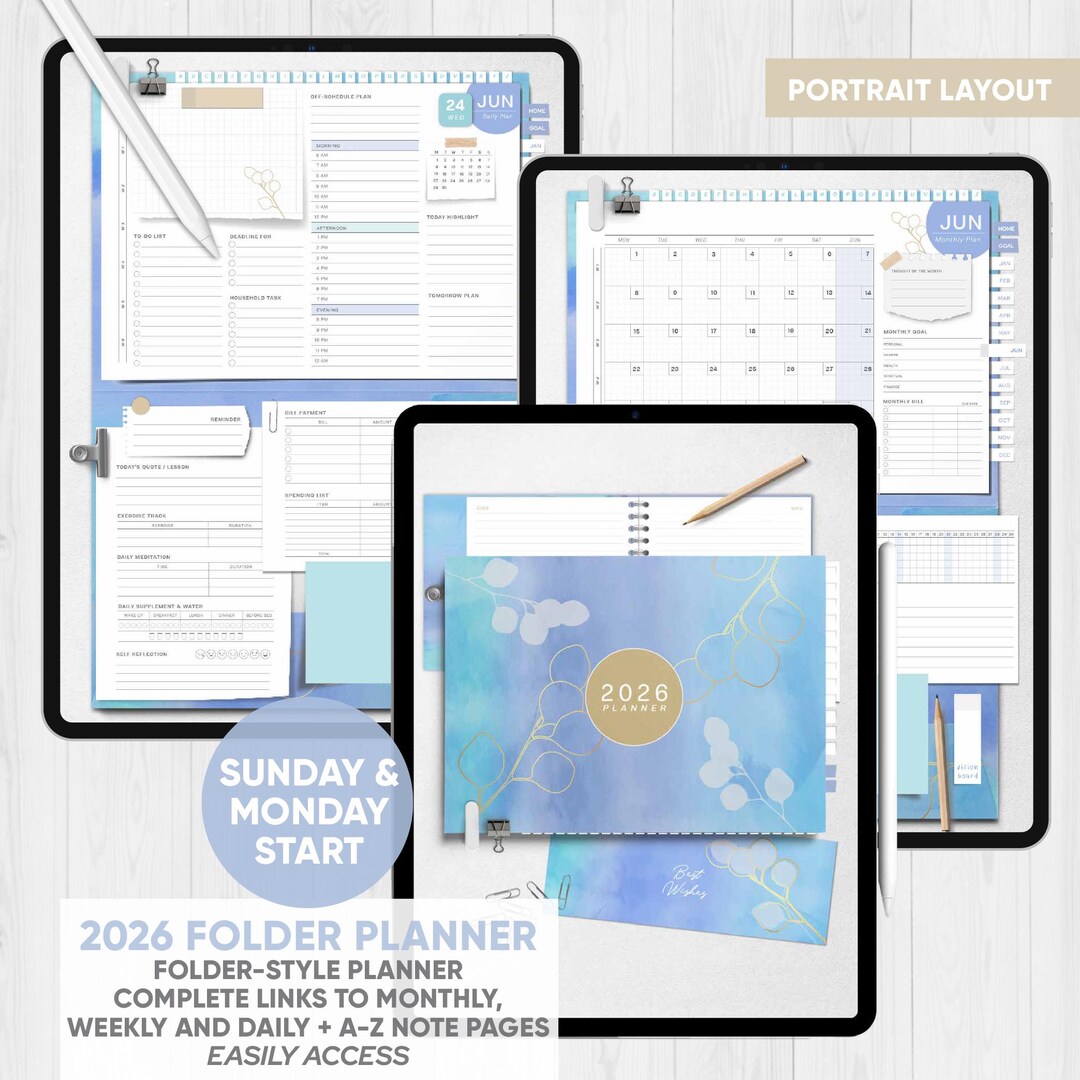 2026 Folder Planner- Functions in Design - Planner With Monthly, Weekly ...