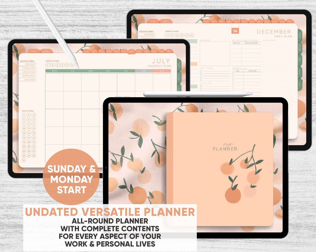 The Versatile Planner Undated All-round Planner for Your - Etsy