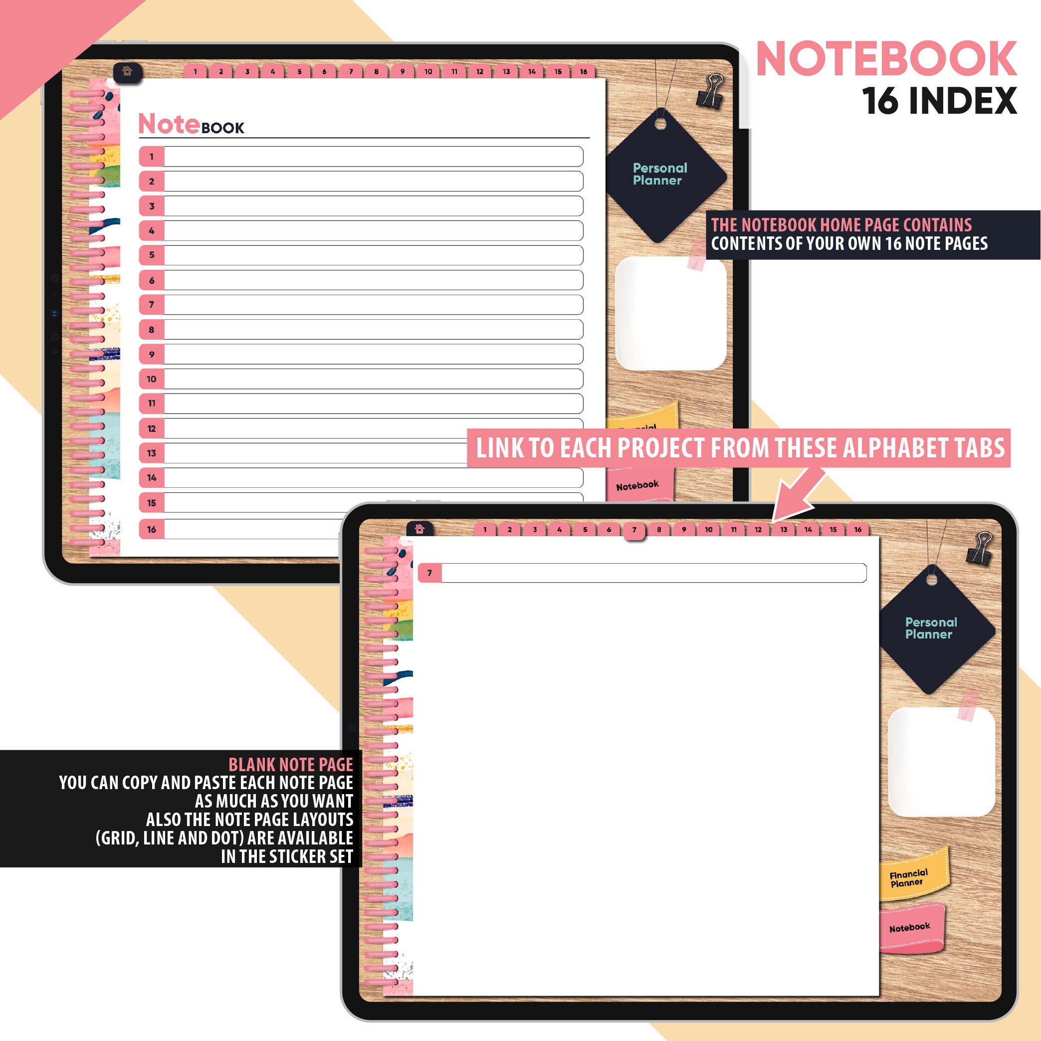 The Daily Essential DIGITAL Planner Undated Planner | Etsy