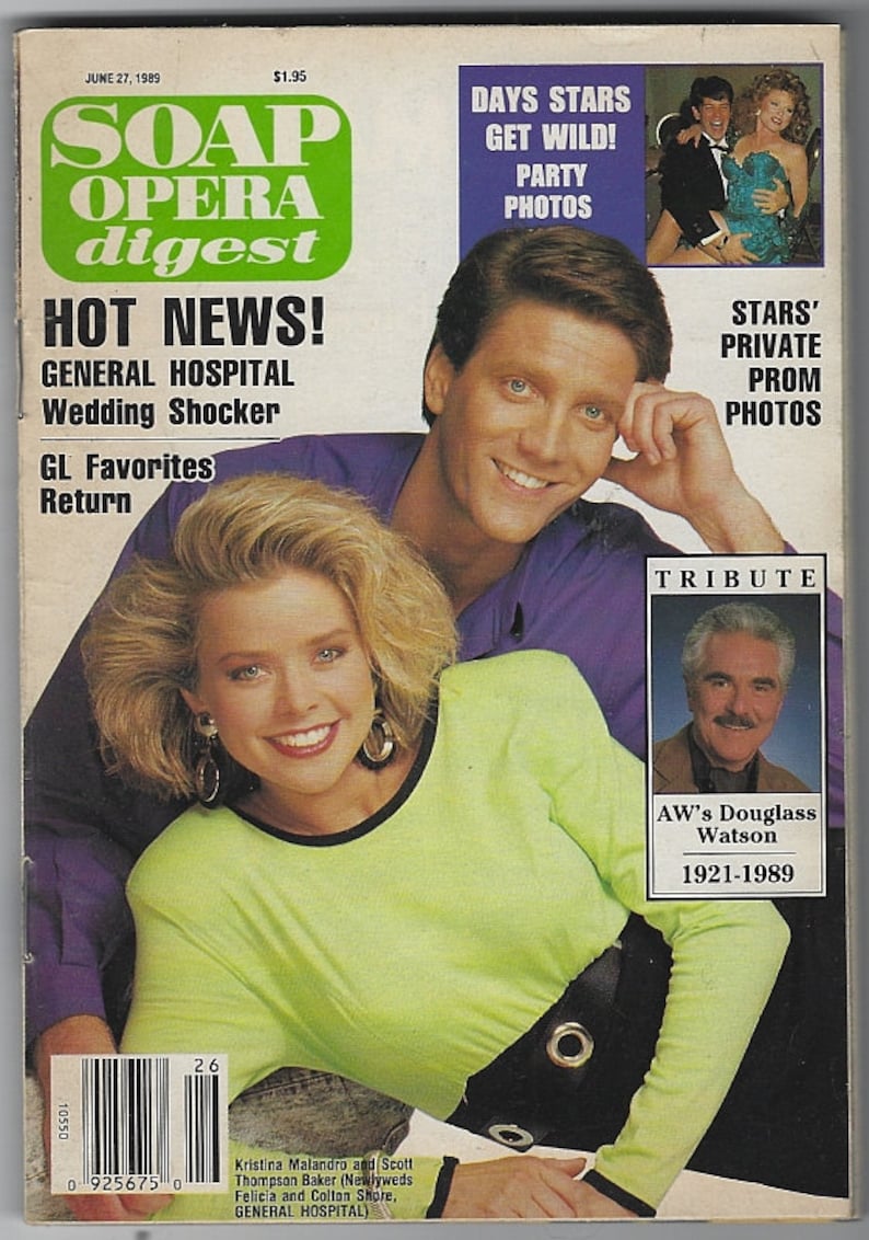 Soap Opera Digest Magazine 1989 General Hospital Young and - Etsy