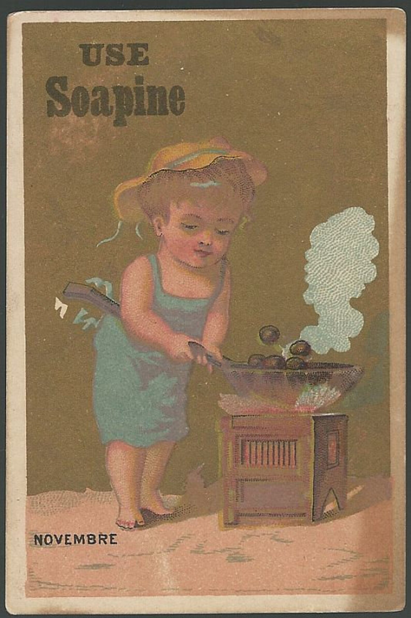 Victorian Trade Cards for Soapine Cute Boy and Months of the Year ...
