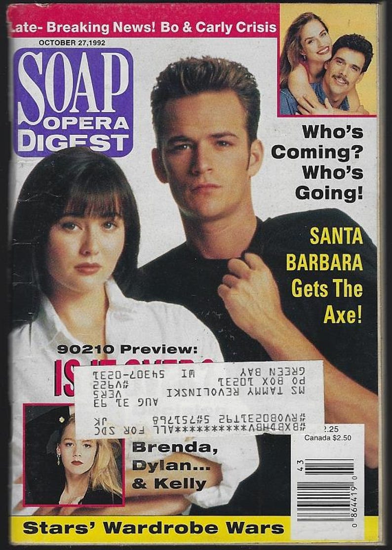 Soap Opera Digest Magazine 1992 General Hospital, Young and Restless ...
