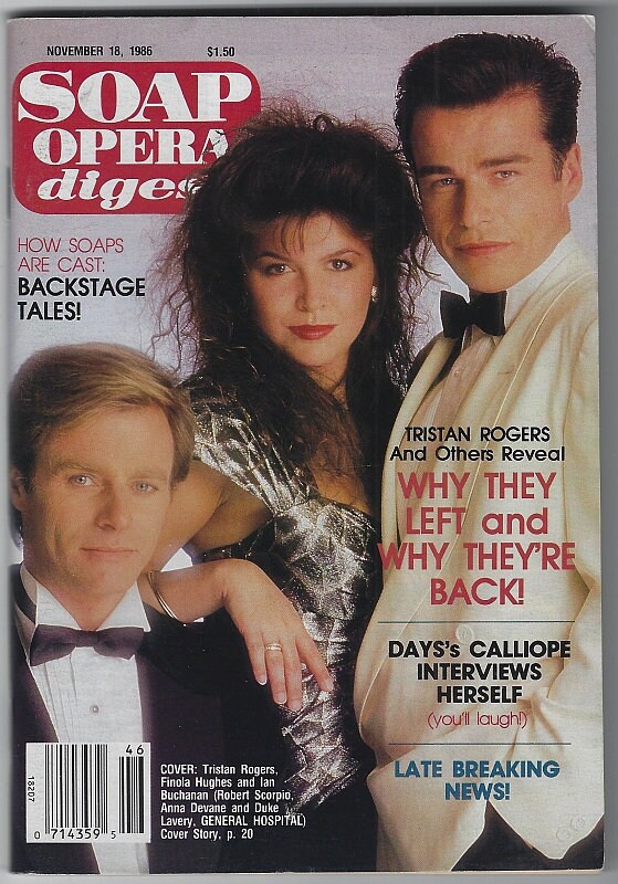 Soap Opera Digest Magazine 1986 Issues as the World Turns All - Etsy