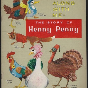 Read Along With Me See and Say Bobbie Shopping and Henny Penny 1962 ...