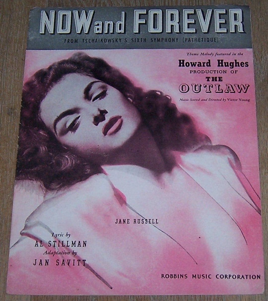 Jane Russell Movie Sheet Music Outlaw, Underwater, Paleface, Gentleman ...