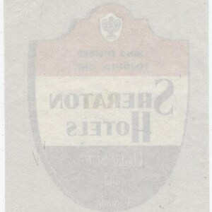 Canada Vintage Luggage Labels Windsor Montreal, Sheraton Toronto ...
