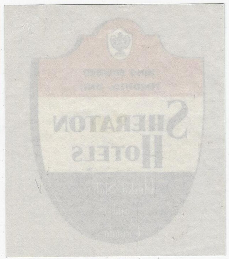 Canada Vintage Luggage Labels Windsor Montreal, Sheraton Toronto ...
