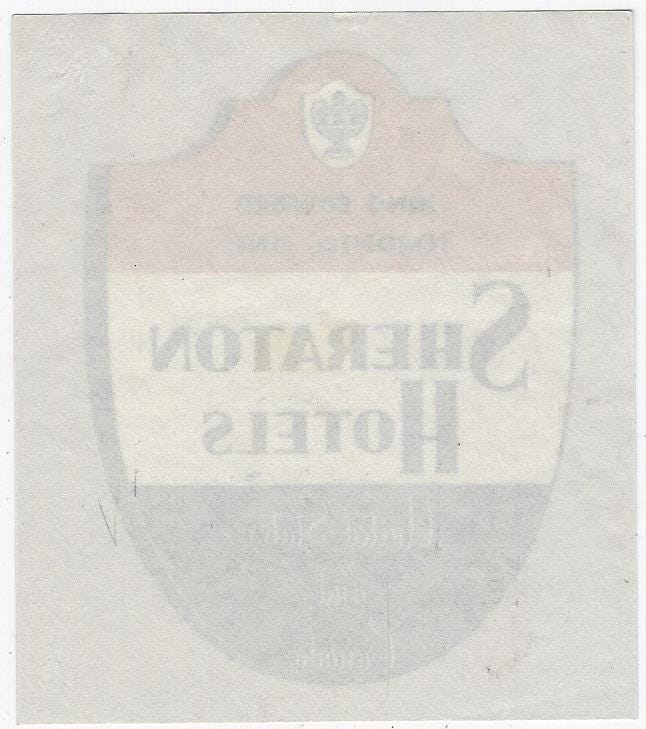 Canada Vintage Luggage Labels Windsor Montreal, Sheraton Toronto ...
