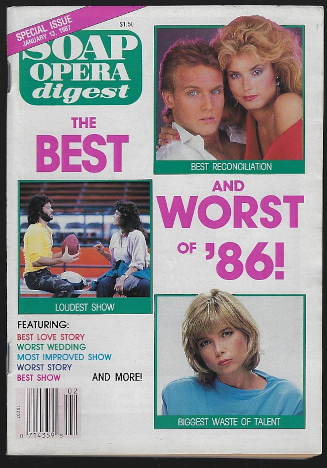 Soap Opera Digest Magazine 1987 Issues as the World Turns - Etsy