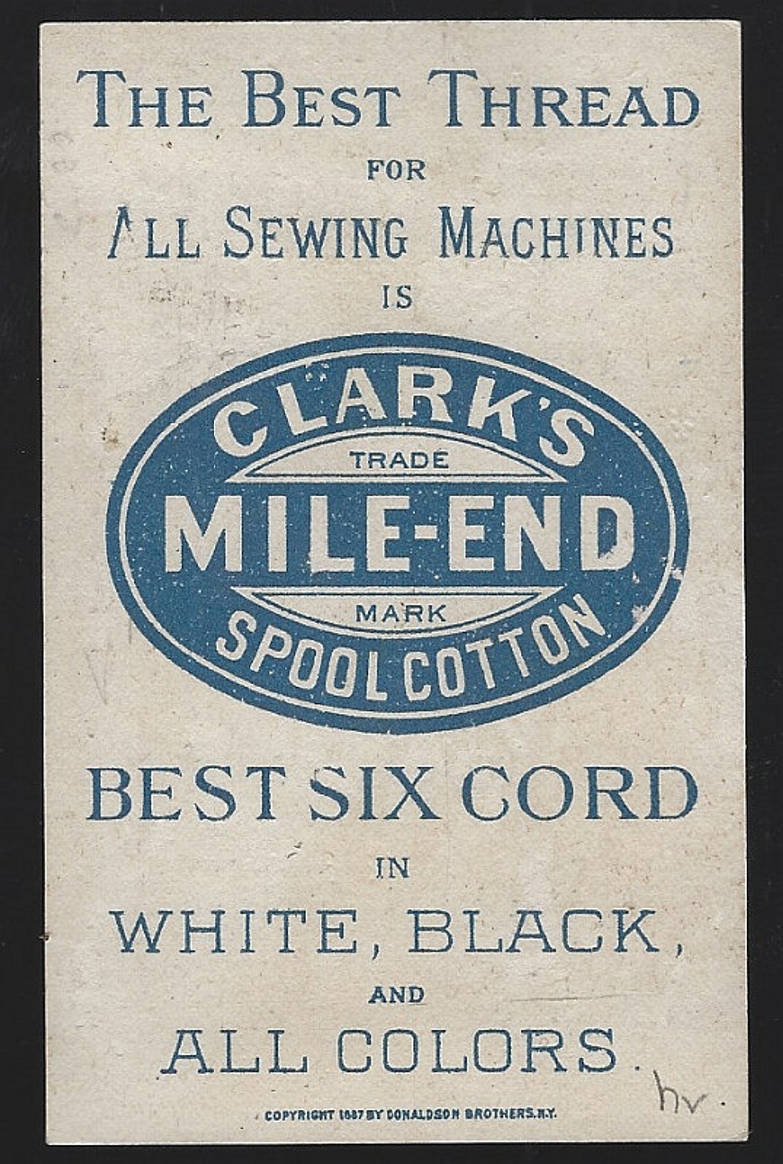 Clark's Spool Thread Little Girl Her Doll Toys and Christmas Tree ...