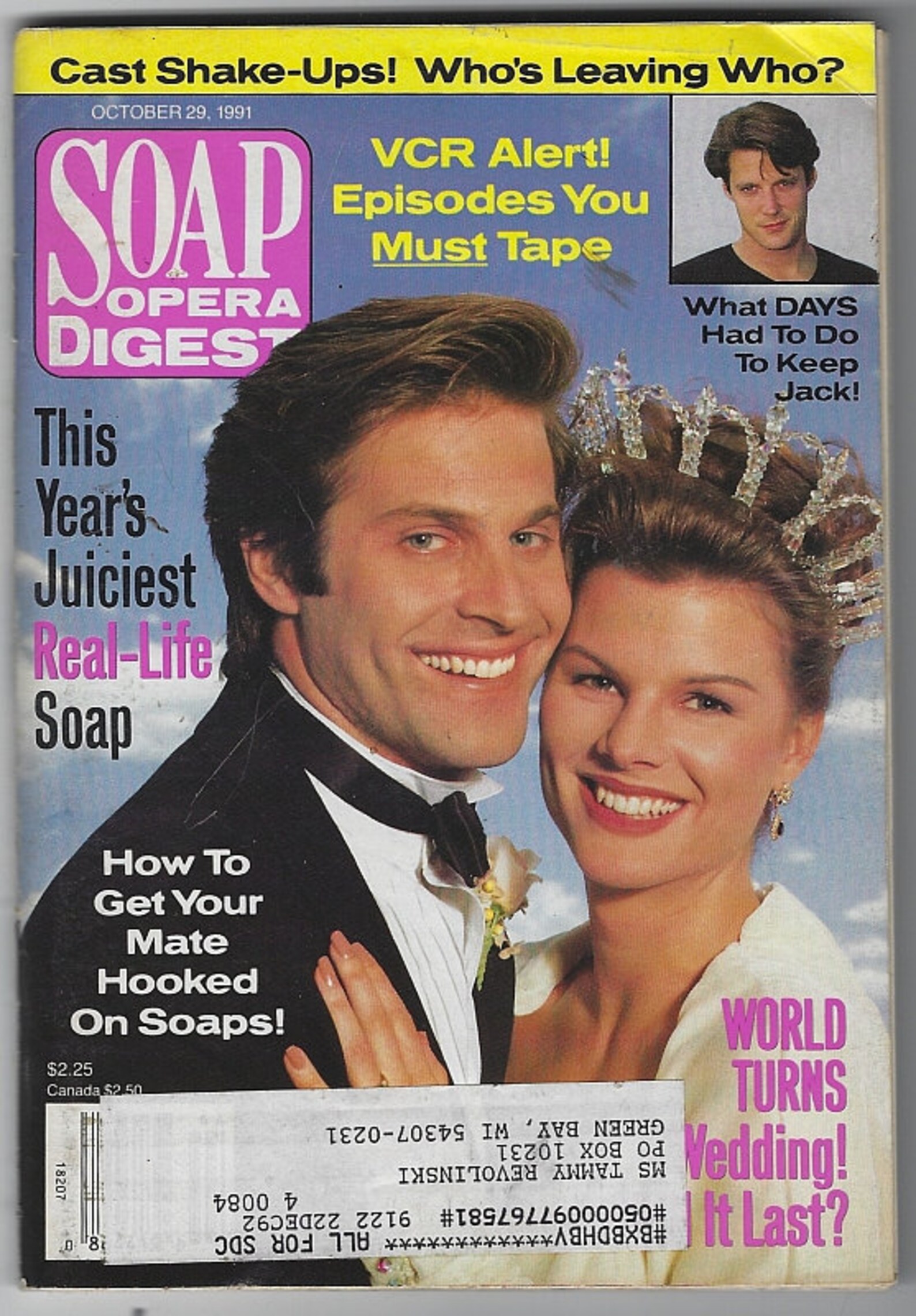 Soap Opera Digest Magazine 1991 Issues General Hospital Days of Our ...
