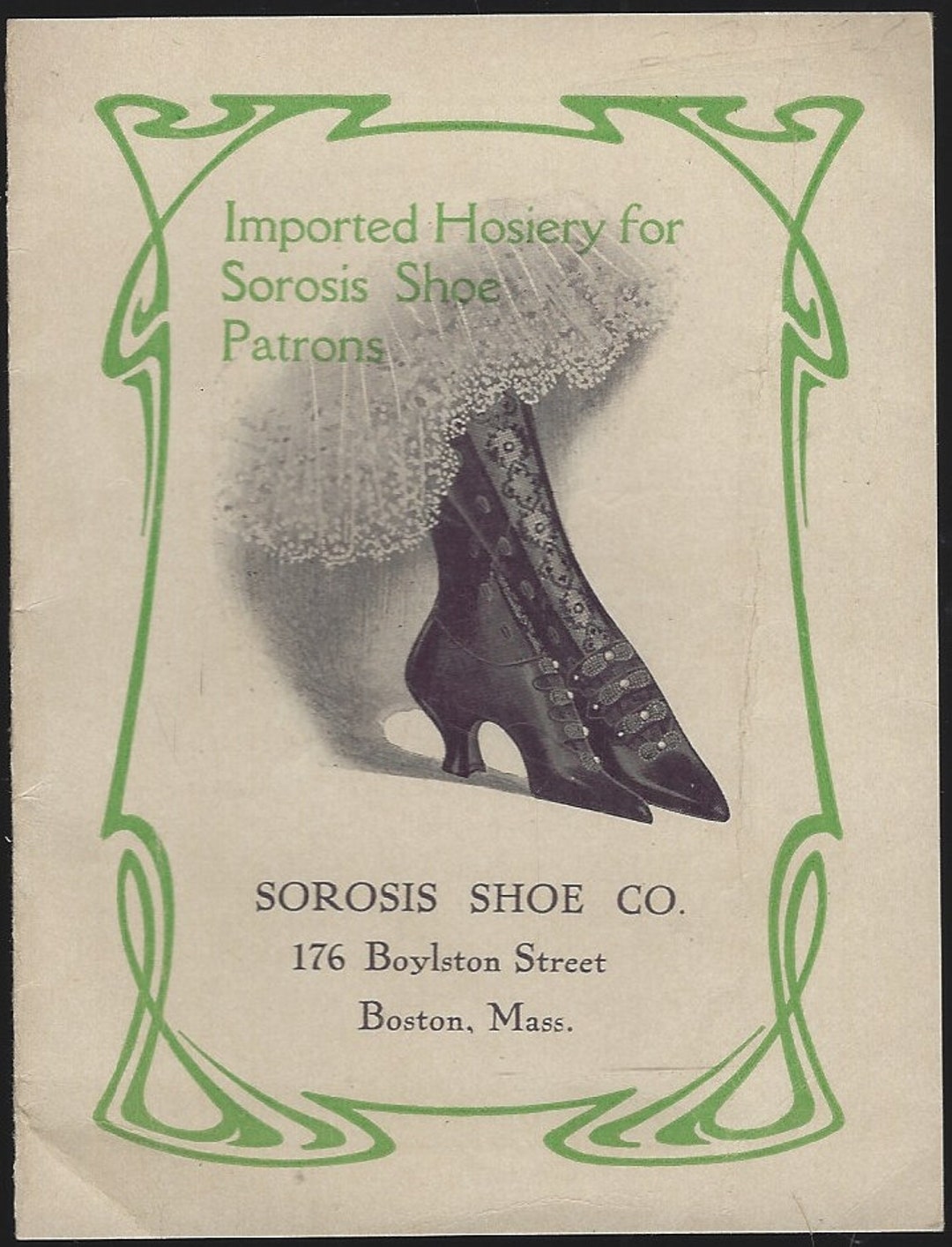 Imported Hosiery for Sorosis Shoe Patrons Victorian Trade Folder - Etsy