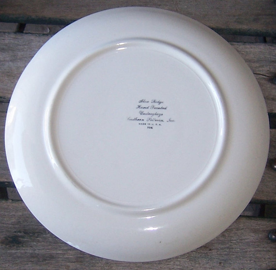 Blue Ridge Pottery Forest Fruit Pattern Dinner Plates and Cup Vintage ...