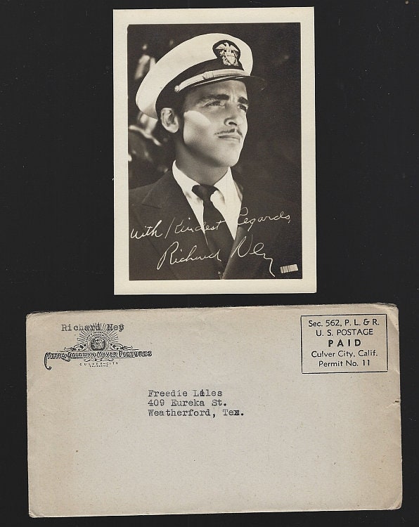 Vintage Original Studio Signed Photograph of Actors With Movie Studio ...