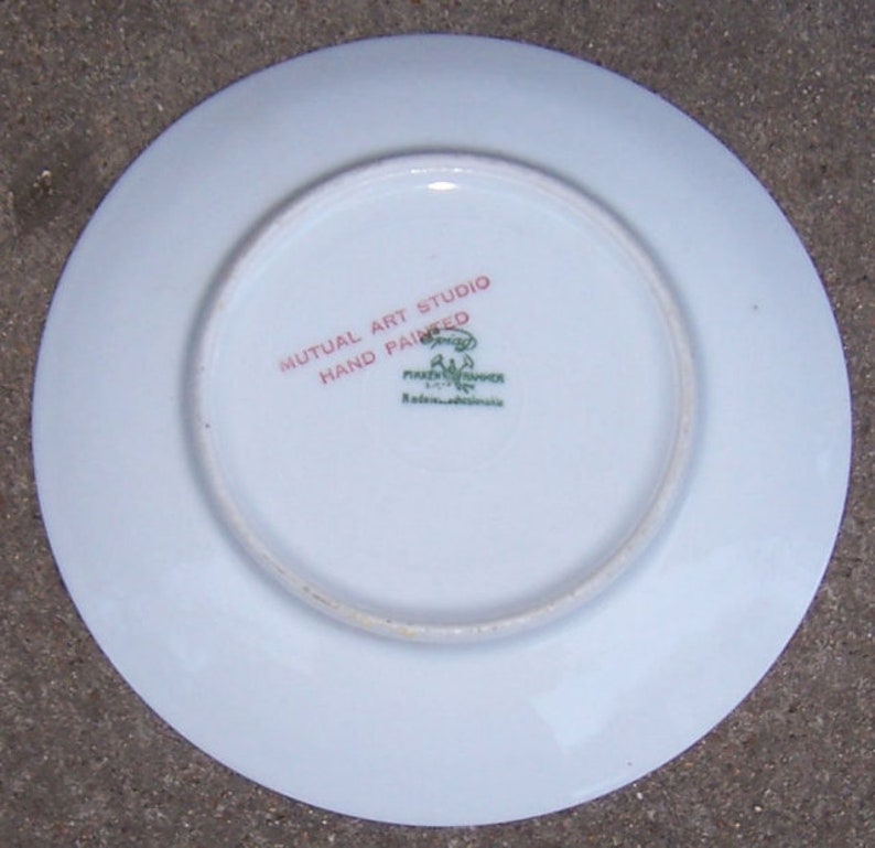 Mutual Art Czechoslovakia Small Plates With Floral Decorations for Tea ...