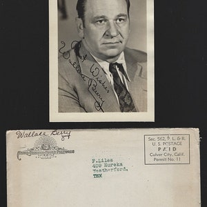 Vintage Original Studio Signed Photograph of Actors With Movie Studio ...