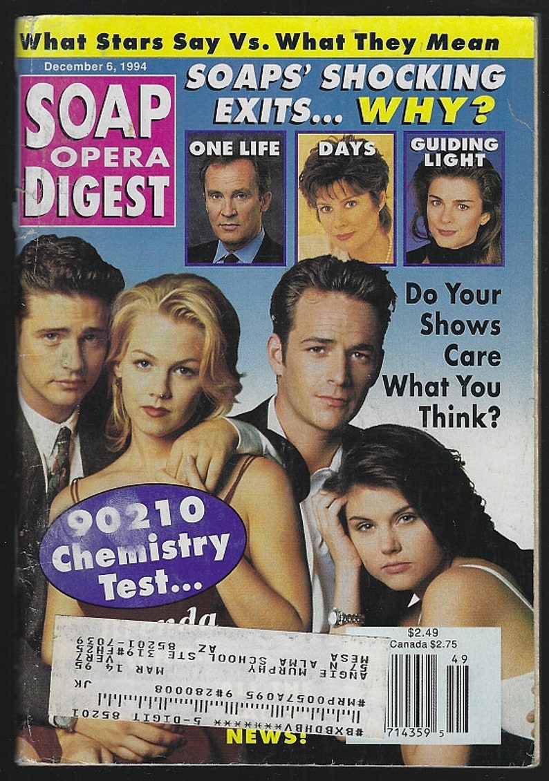 Soap Opera Digest Magazines 1994 Young Restless General Hospital ...