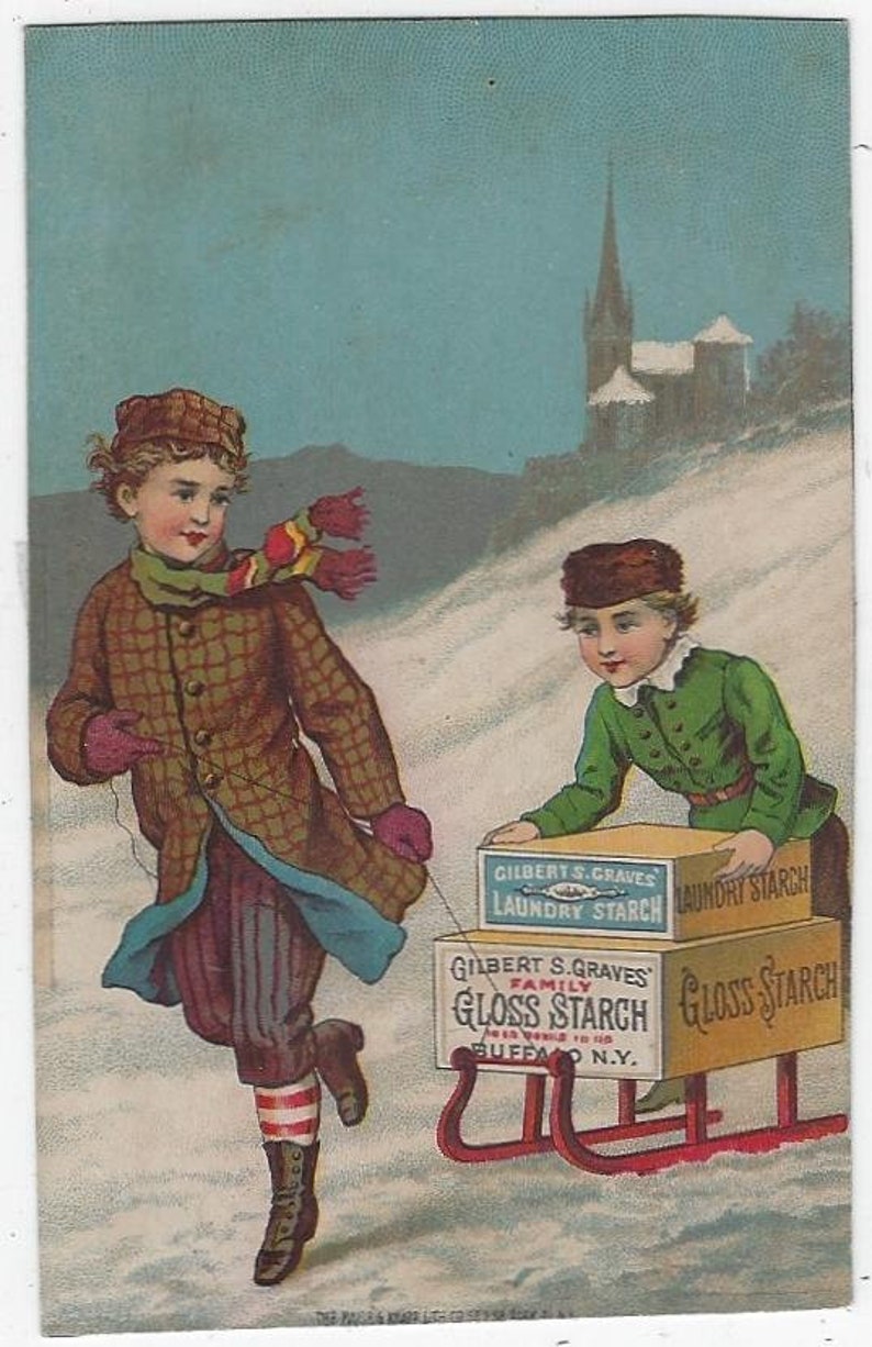 Gilbert and Graves Family Gloss Starch, Buffalo, New York Children ...