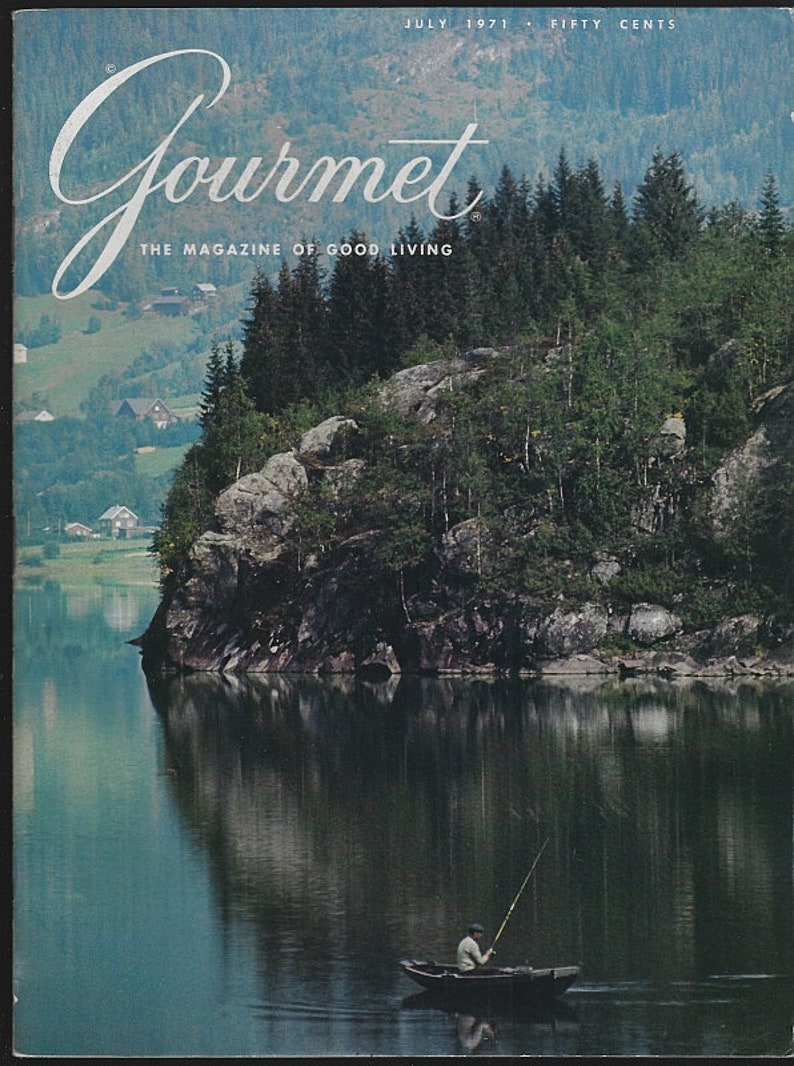 Gourmet the Magazine of Good Living 1971 Issues January February April ...