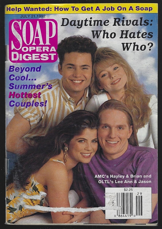 Soap Opera Digest Magazine 1992 General Hospital Young and - Etsy
