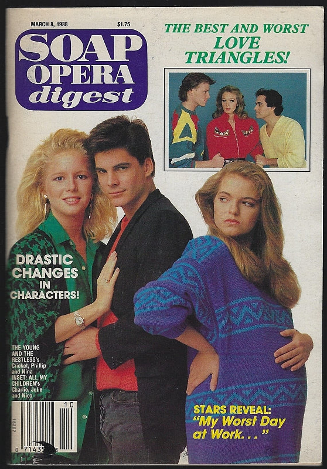Soap Opera Digest Magazine 1988 General Hospital Young and - Etsy