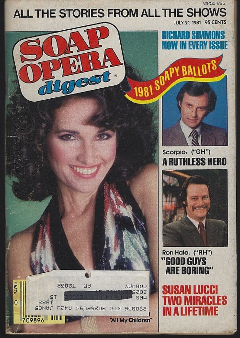Soap Opera Digest Magazine 1981 Issues General Hospital One Life to ...