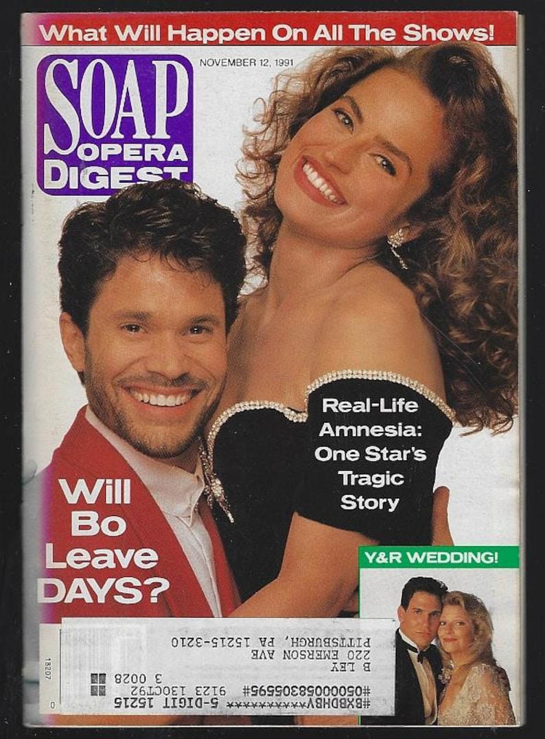 Soap Opera Digest Magazine 1991 Issues General Hospital Days of Our ...
