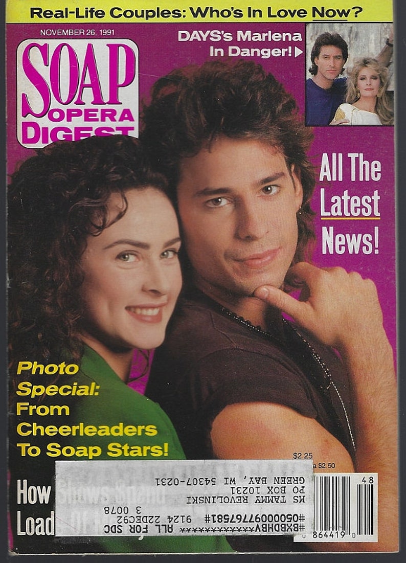 Soap Opera Digest Magazine 1991 Issues General Hospital Days of Our ...