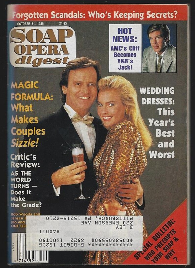 Soap Opera Digest Magazine 1989 General Hospital, Young and Restless ...